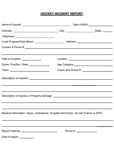 AccidentIncident Report - 10+ Examples, Format, Pdf | Examples