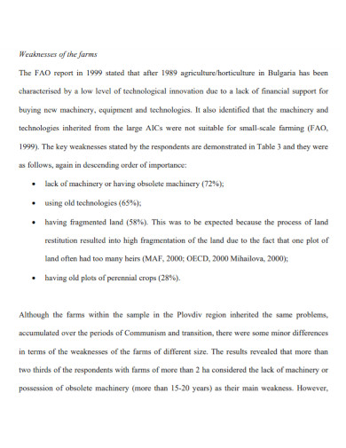 Farm SWOT Analysis - 10+ Examples, Format, Pdf | Examples