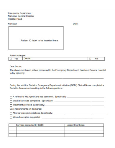 Hospital Discharge Letter - 9+ Examples, Format, Sample | Examples
