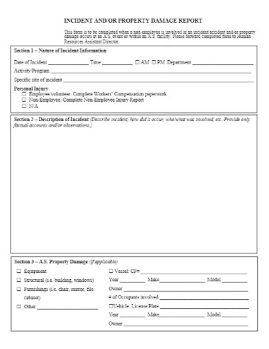 Incident Report Letter for Damaged Item - 4+ Examples, Format, Pdf ...