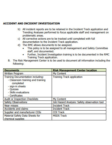 Incident/Accident Analysis - 10+ Examples, Format, Pdf | Examples