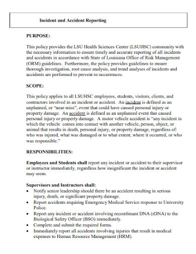 Incident/Accident Analysis - 10+ Examples, Format, Pdf | Examples