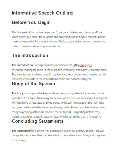  Eating Healthy Speech Outline Eating Healthy Speech Outline 2022 11 01