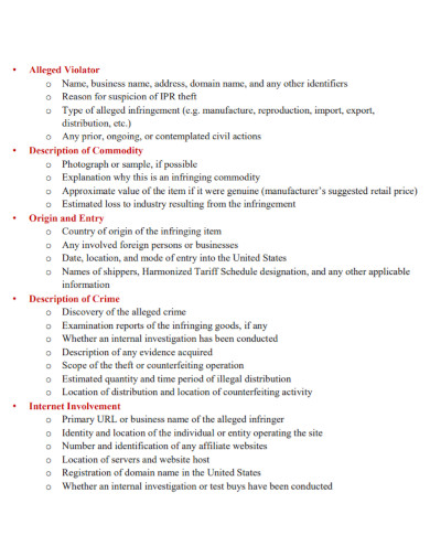 Theft Investigation Report - 10+ Examples, Format, Pdf | Examples