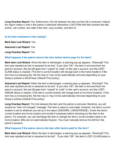 Long Report - 10+ Examples, Format, Pdf | Examples
