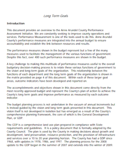 Long Term Academic Goals - 5+ Examples, Format, Sample | Examples