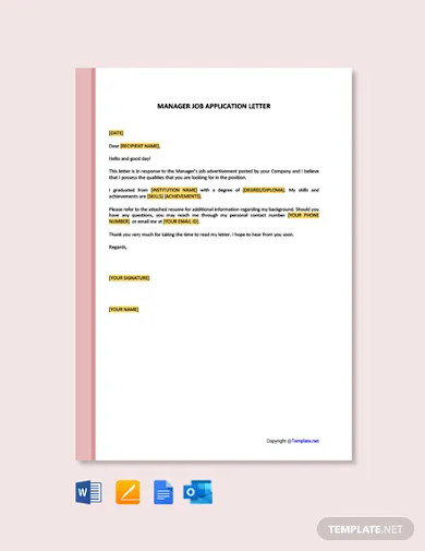 Job Application Letter for Employment - 8+ Examples, Format, Word, PDF