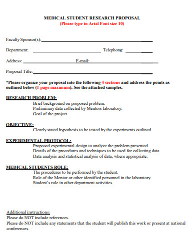 Student Research Proposal Guide - 10+ Examples, Format, Pdf | Examples