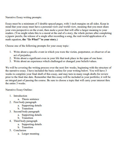 26 Narrative Essay Examples In PDF Examples