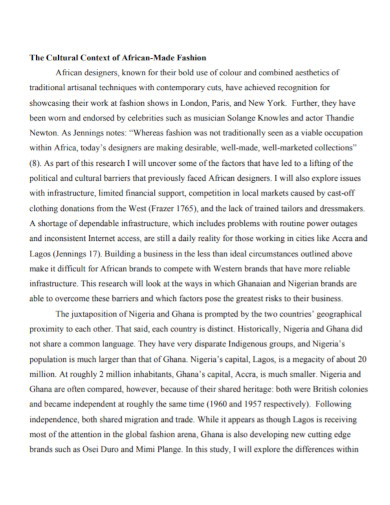 Fashion Design Proposal - 7+ Examples, Format, Pdf | Examples