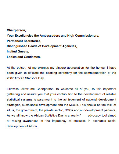 Welcome Speech for Guest - 10+ Examples, Format, Sample | Examples