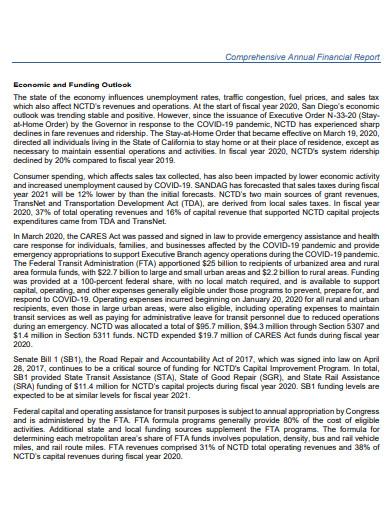 Comprehensive Annual Financial Report - 5+ Examples, Format, Pdf | Examples
