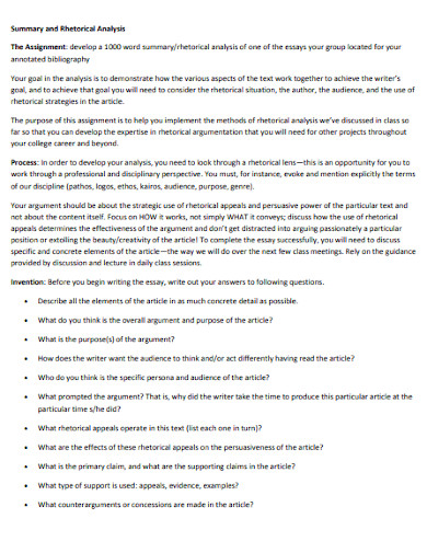 30+ Rhetorical Analysis Essay Examples in PDF | Google Docs | Word ...