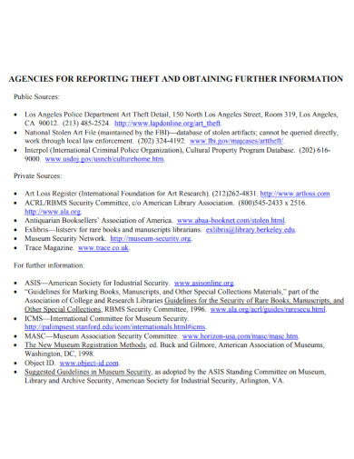 Theft Investigation Report - 10+ Examples, Format, Pdf | Examples