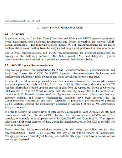 Recommendation Report - 11+ Examples, Format, Pdf | Examples