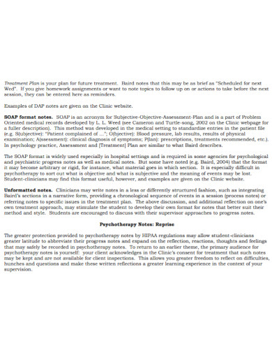 Psychiatric SOAP Note - 5+ Examples, Format, Pdf