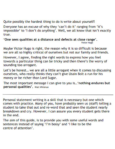 Resume Opening Statement - 6+ Examples, Format, Sample | Examples