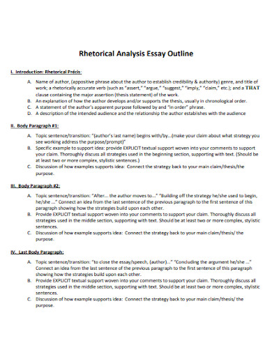 Analytical Essay Outline - 10+ Examples, Format, Pdf | Examples