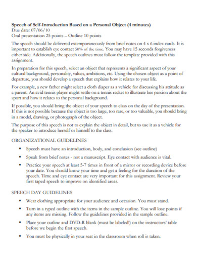 25+ Speech Introduction - Examples, PDF | Examples
