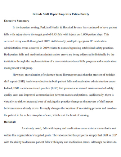 Shift Report - 10+ Examples, Format, Pdf | Examples