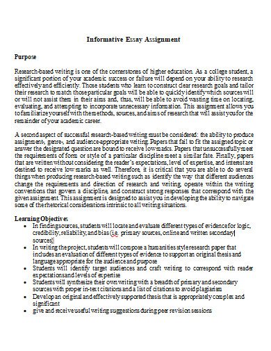 Short Informative Essay - 10+ Examples, Format, Pdf | Examples