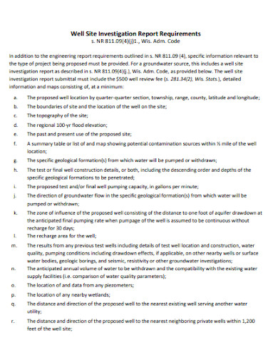 Site Investigation Report - 10+ Examples, Format, Pdf | Examples