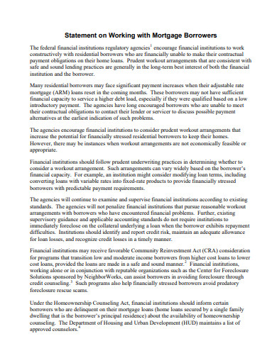 Mortgage Statement - 10+ Examples, Format, Pdf | Examples