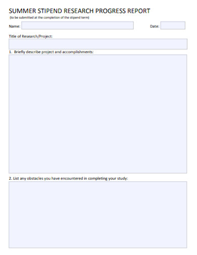 Research Progress Report - 10+ Examples, Format, Pdf | Examples