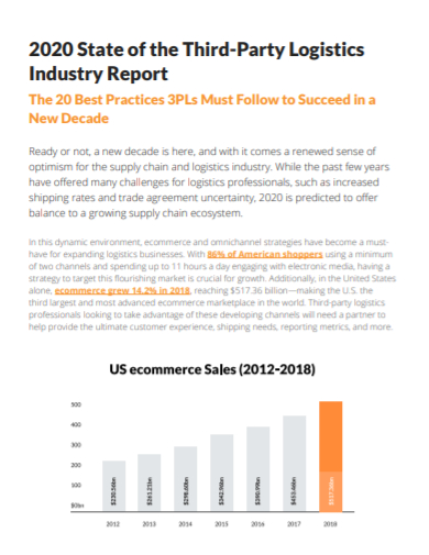 Logistic Report - 10+ Examples, Format, Pdf | Examples