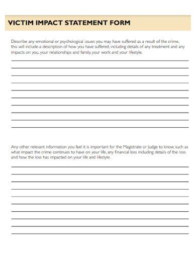 10+ Victim Impact Statement Examples [ Powerful, Victoria, Definition ...