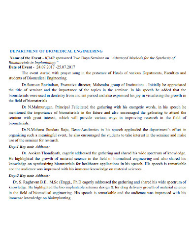 Welcome Speech for Seminar - 10+ Examples, Format, Sample | Examples