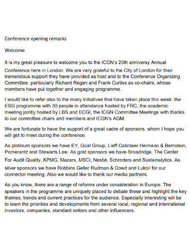 Welcome Speech for Seminar - 10+ Examples, Format, Sample | Examples