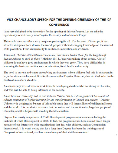 Welcome Speech for Conference - 9+ Examples, Format, Sample | Examples