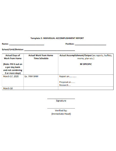 Accomplishment Report - 15+ Examples, Format, Pdf | Examples