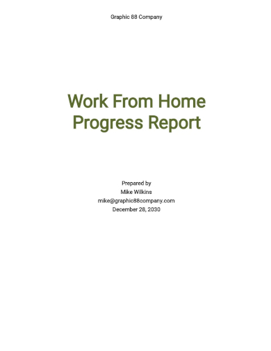 Work Progress Report - 9+ Examples, Format, Pdf | Examples