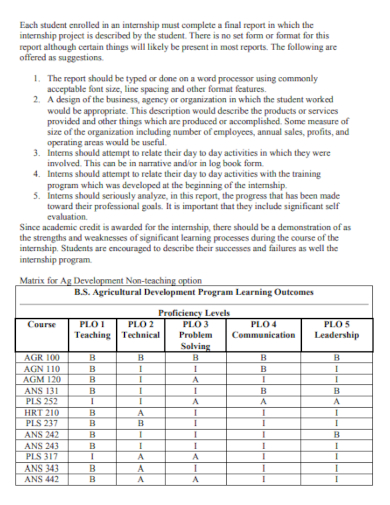 Student Internship Report - 10+ Examples, Format, Pdf | Examples