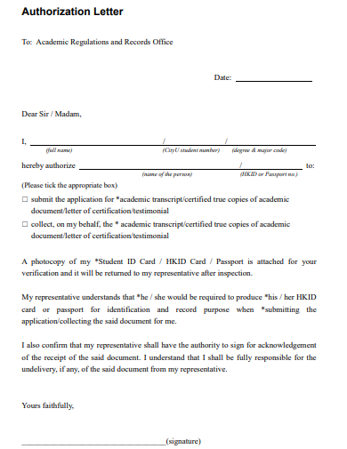 Authorization Letter To Process Documents - 9+ Examples, Format, Sample ...