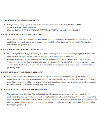 Study Plan for Scholarship Application - 4+ Examples, Format, Pdf ...