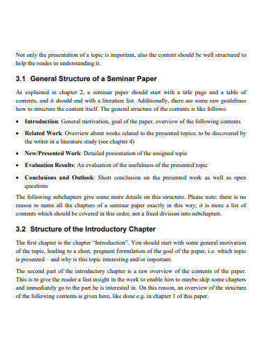7 Seminar Paper Outline Examples Senior Education Research Examples