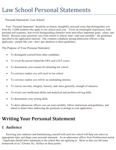 10+ Law School Personal Statement Examples [ Harvard, Undergraduate ...