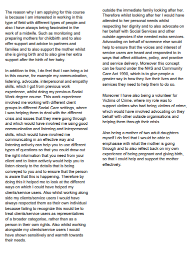 Nursing School Personal Statement - 7+ Examples, Format, Pdf | Examples