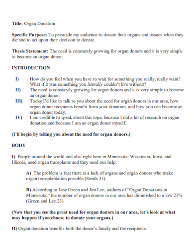 Donation Speech - 6+ Examples, Format, Sample | Examples