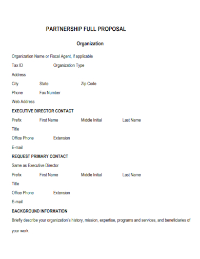Organization Proposal - 10+ Examples, Format, Pdf | Examples
