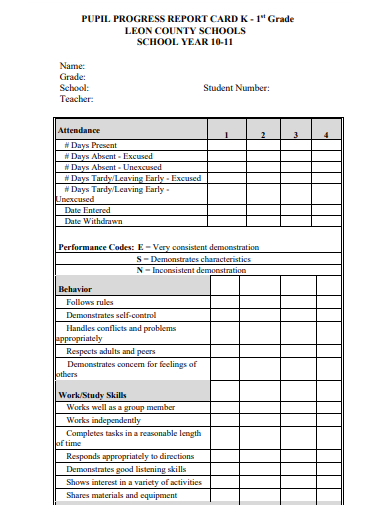Progress Report for Students - 10+ Examples, Format, Pdf | Examples