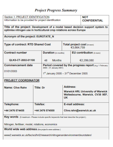 10+ Project Summary Report Examples [ Pilot, Construction, SAP ] | Examples