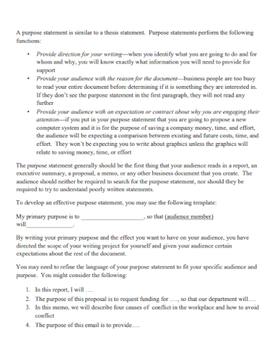 3+ Company Purpose Statement Examples [ Top, Construction, Insurance ...