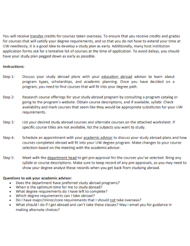 Study Plan for Scholarship Application - 4+ Examples, Format, Pdf ...