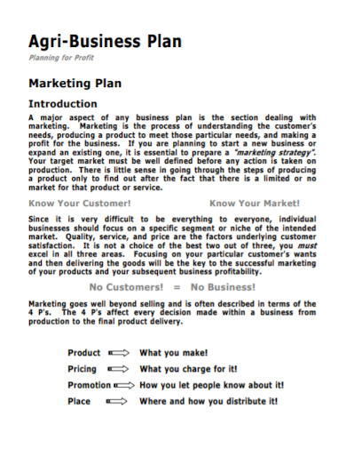 Farm Agriculture Business Plan - 5+ Examples, Format, Pdf | Examples