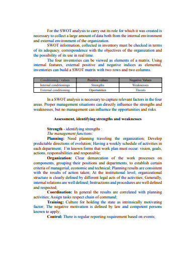 Business Management SWOT Analysis - 3+ Examples, Format, Pdf | Examples