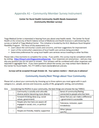 Health Needs Assessment - 10+ Examples, Format, Pdf | Examples
